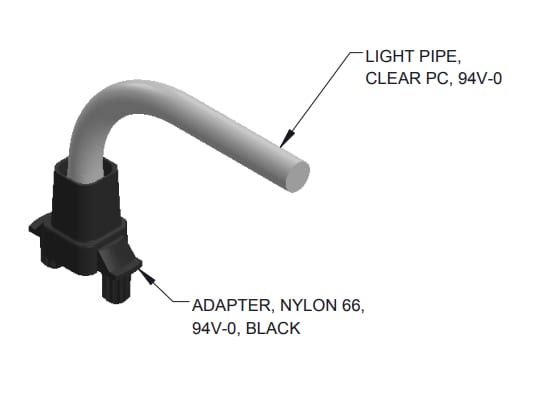 Zero Light Bleed Rigid Light Pipes - BIVAR | Mouser